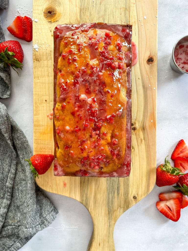 Glazed Strawberry Bread - An Affair from the Heart