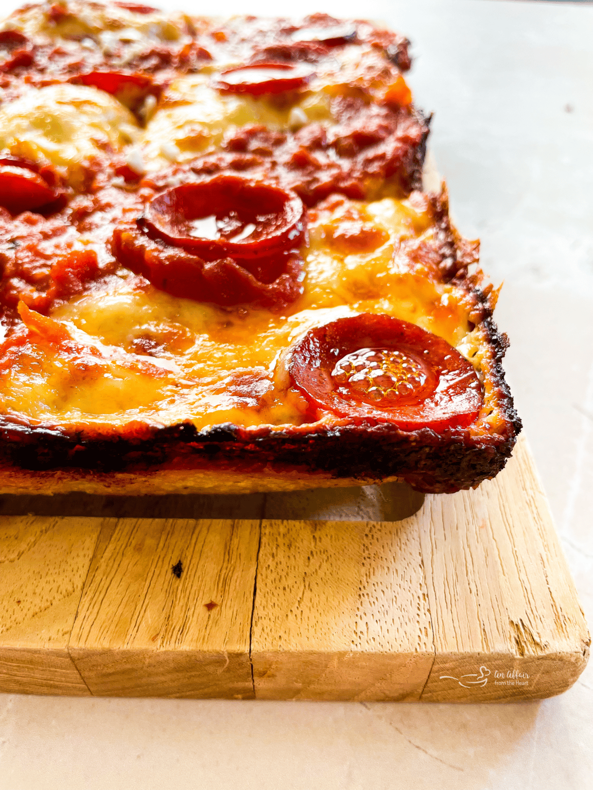 Detroit Style Pizza with Homemade Pizza Dough