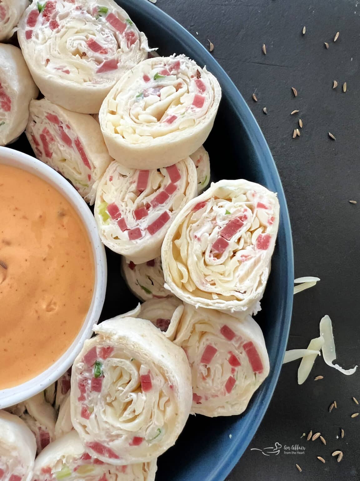 Reuben Style Tortilla Roll-Ups