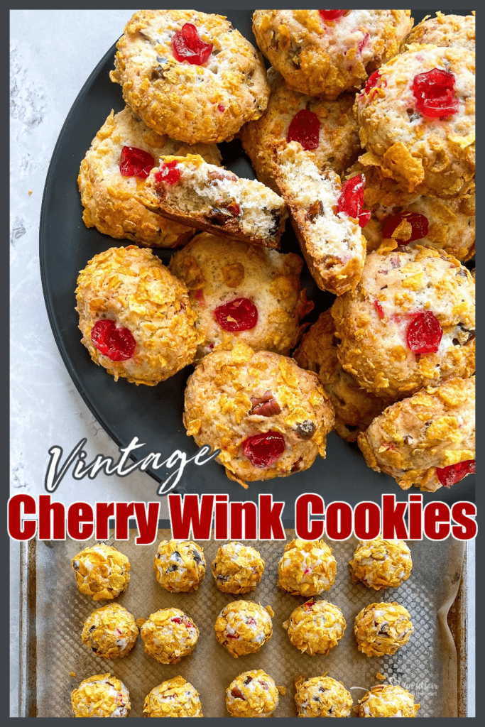 Old Fashioned Cherry Wink Cookies