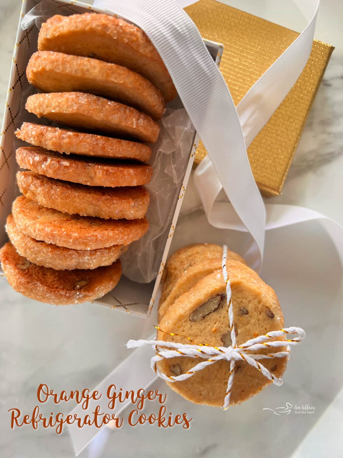 Orange Ginger Refrigerator Cookies (Slice & Bake!)