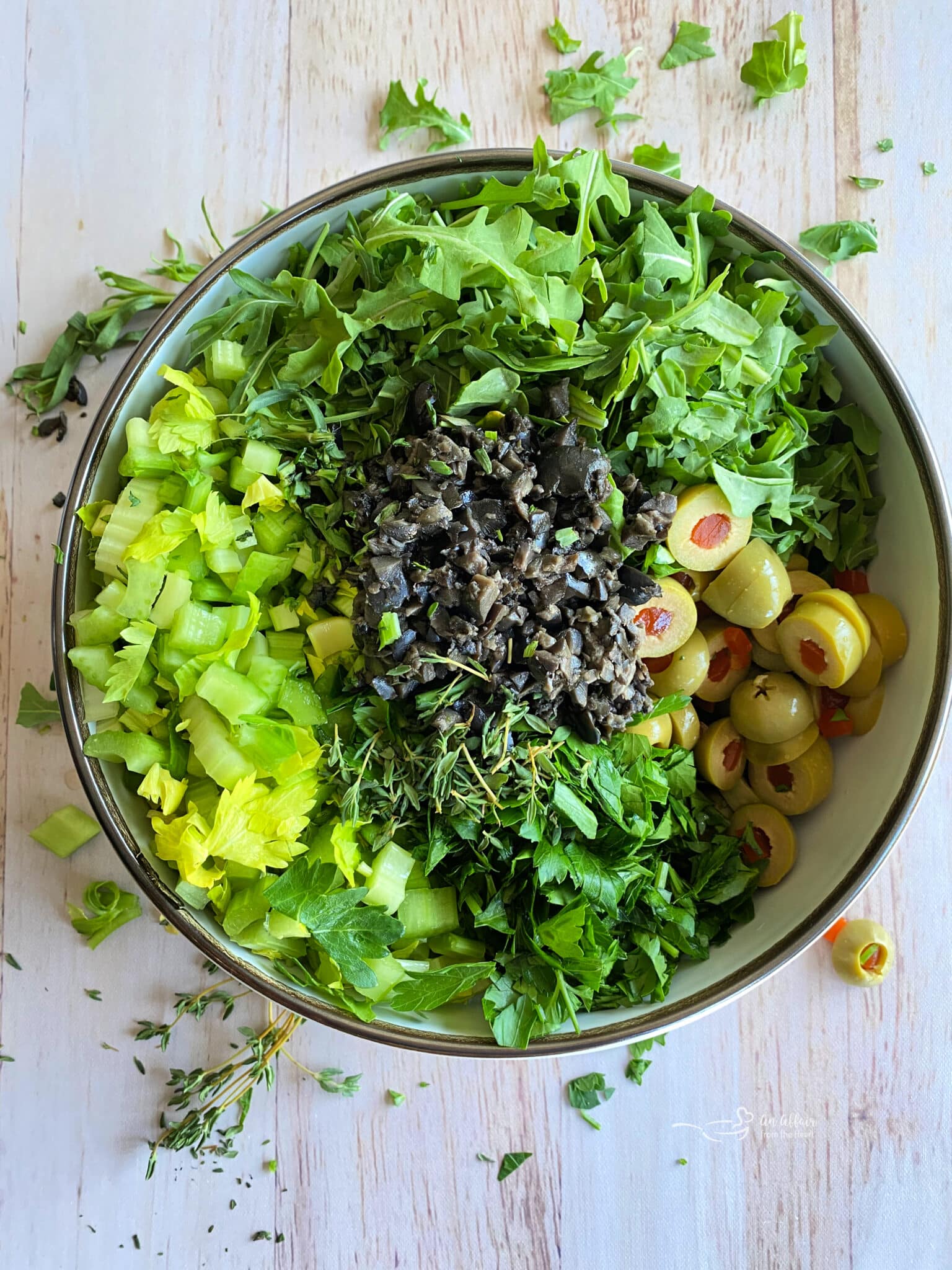 Mediterranean Celery Salad with Olives