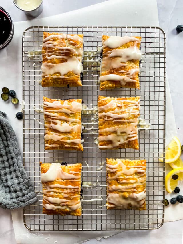 Homemade Blueberry Toaster Strudel