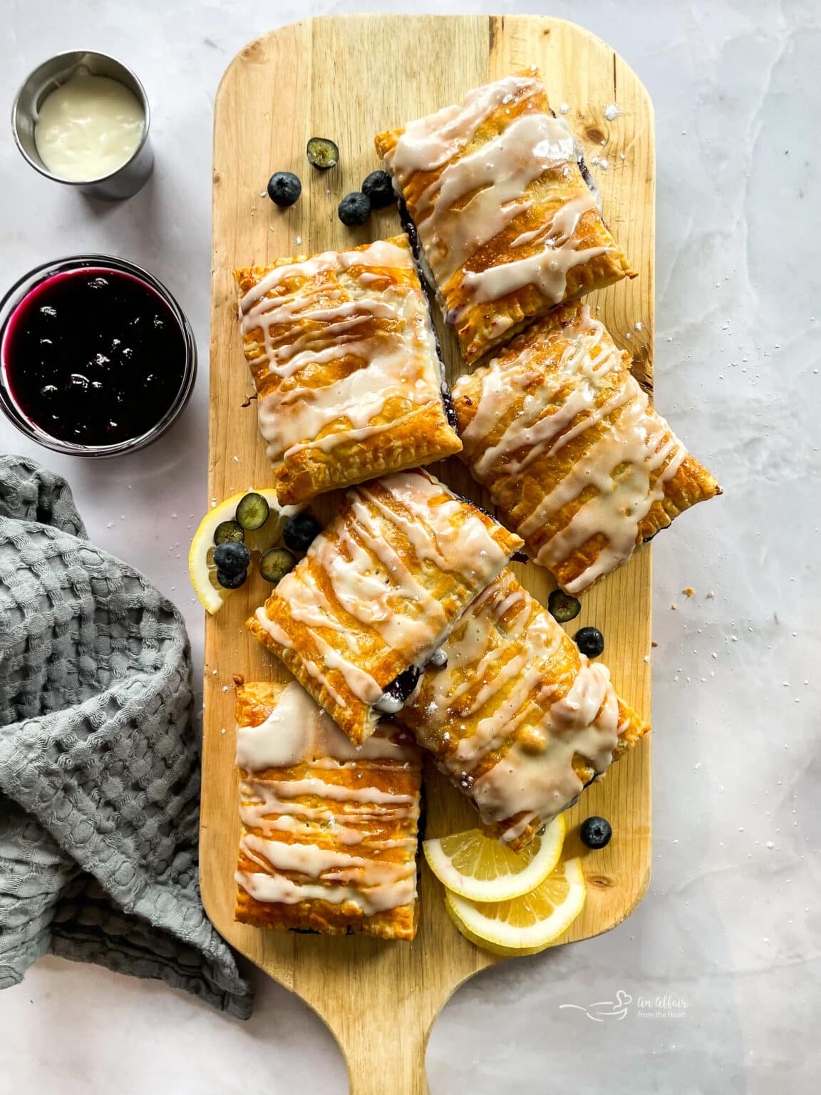 Homemade Blueberry Toaster Strudel