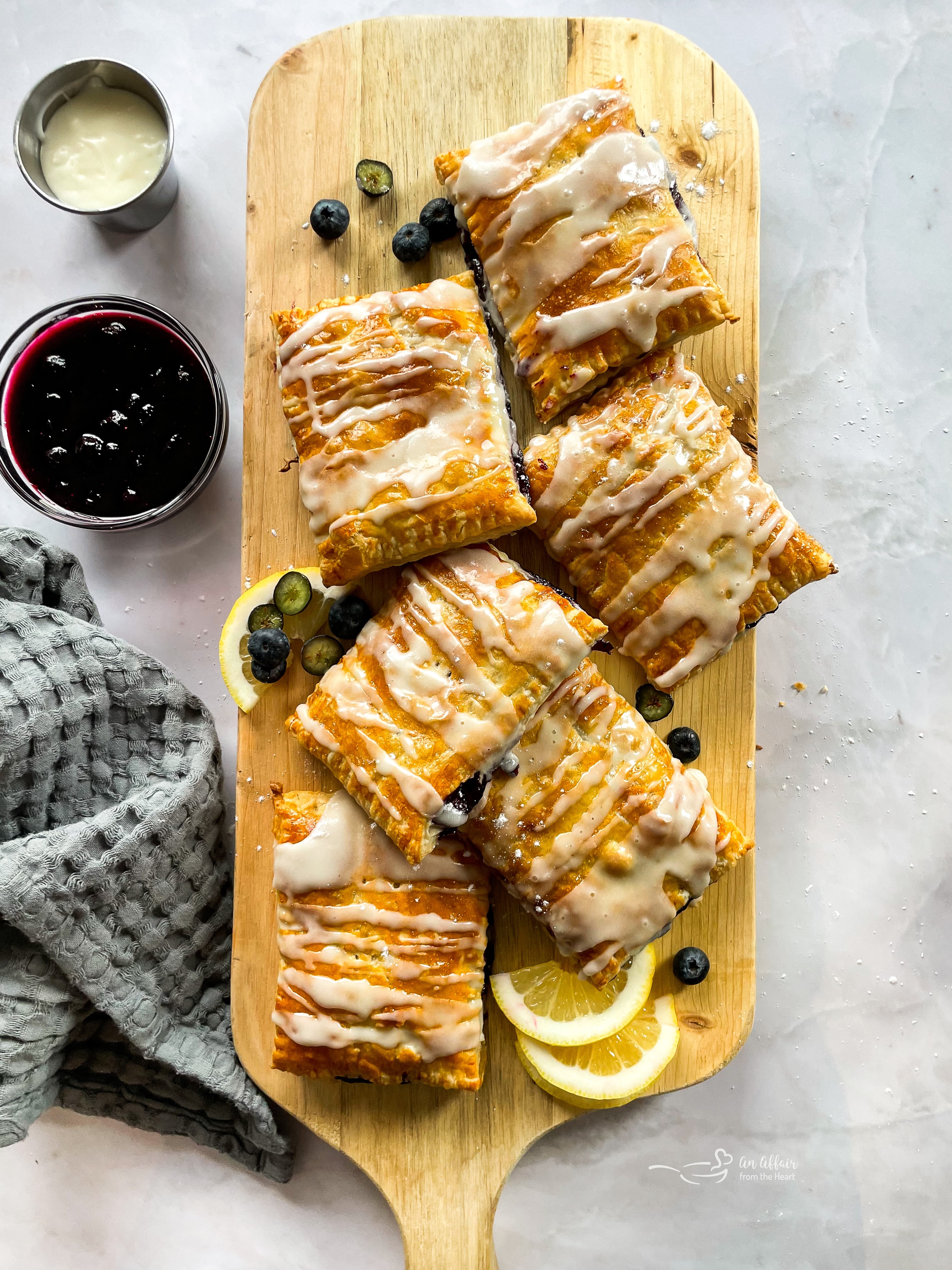 Homemade Blueberry Toaster Strudel