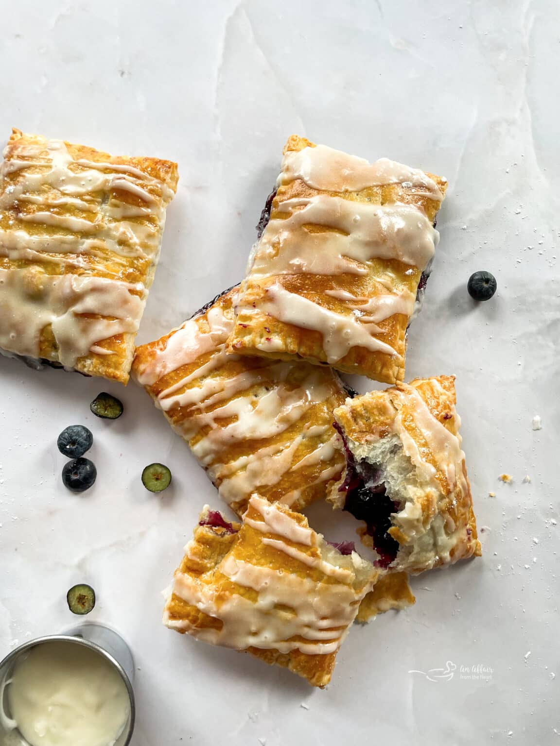 Homemade Blueberry Toaster Strudel