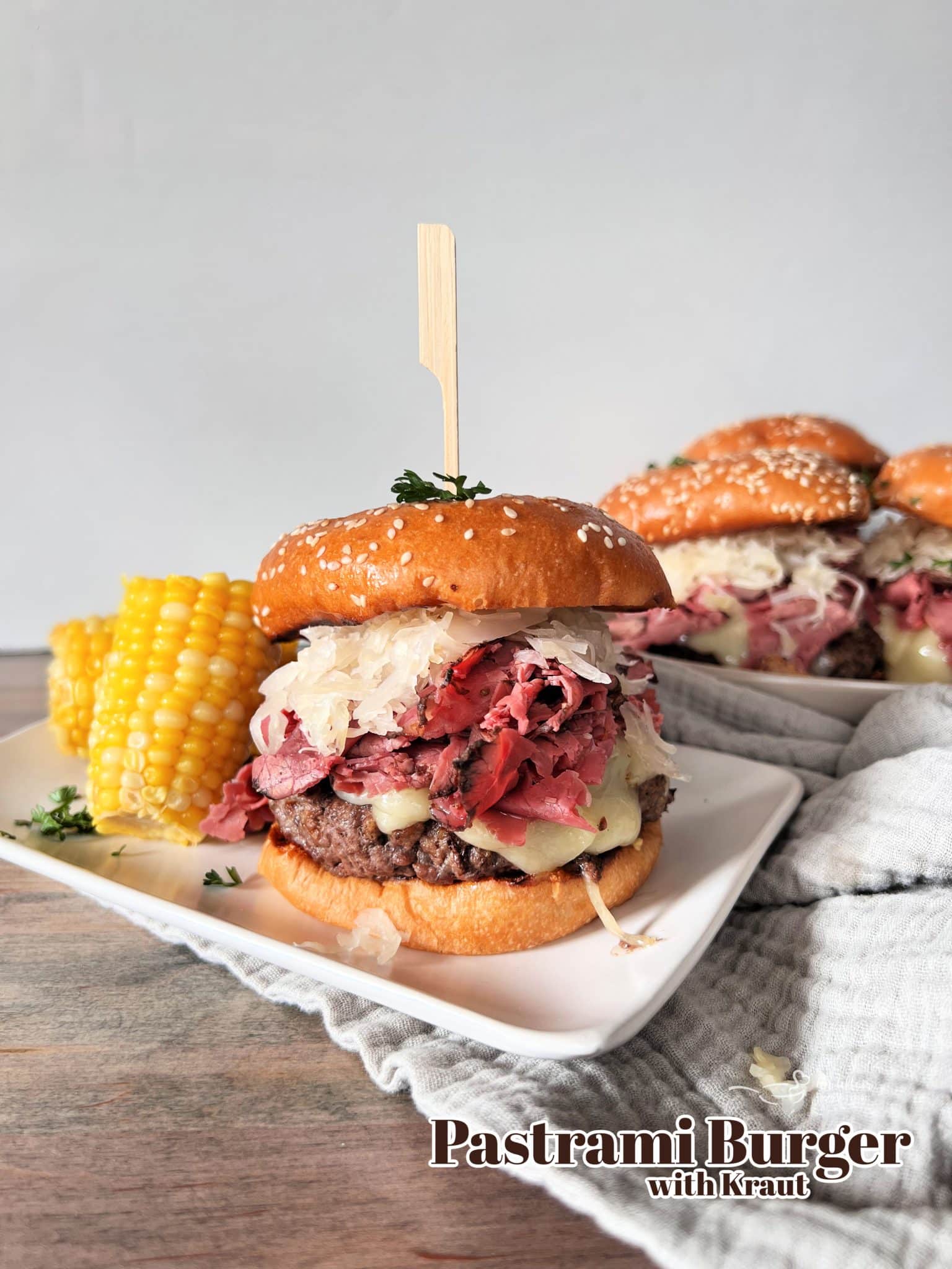 Pastrami Burger With Kraut