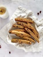 Holiday Biscotti (Cranberries, Pistachios & White Chocolate)