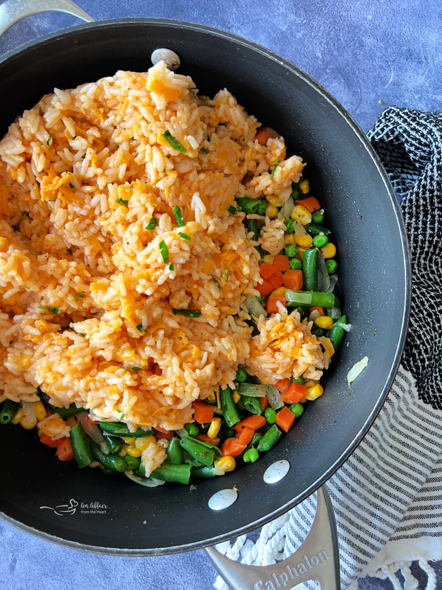 Dorothy's Cheesy Vegetable Rice Bake