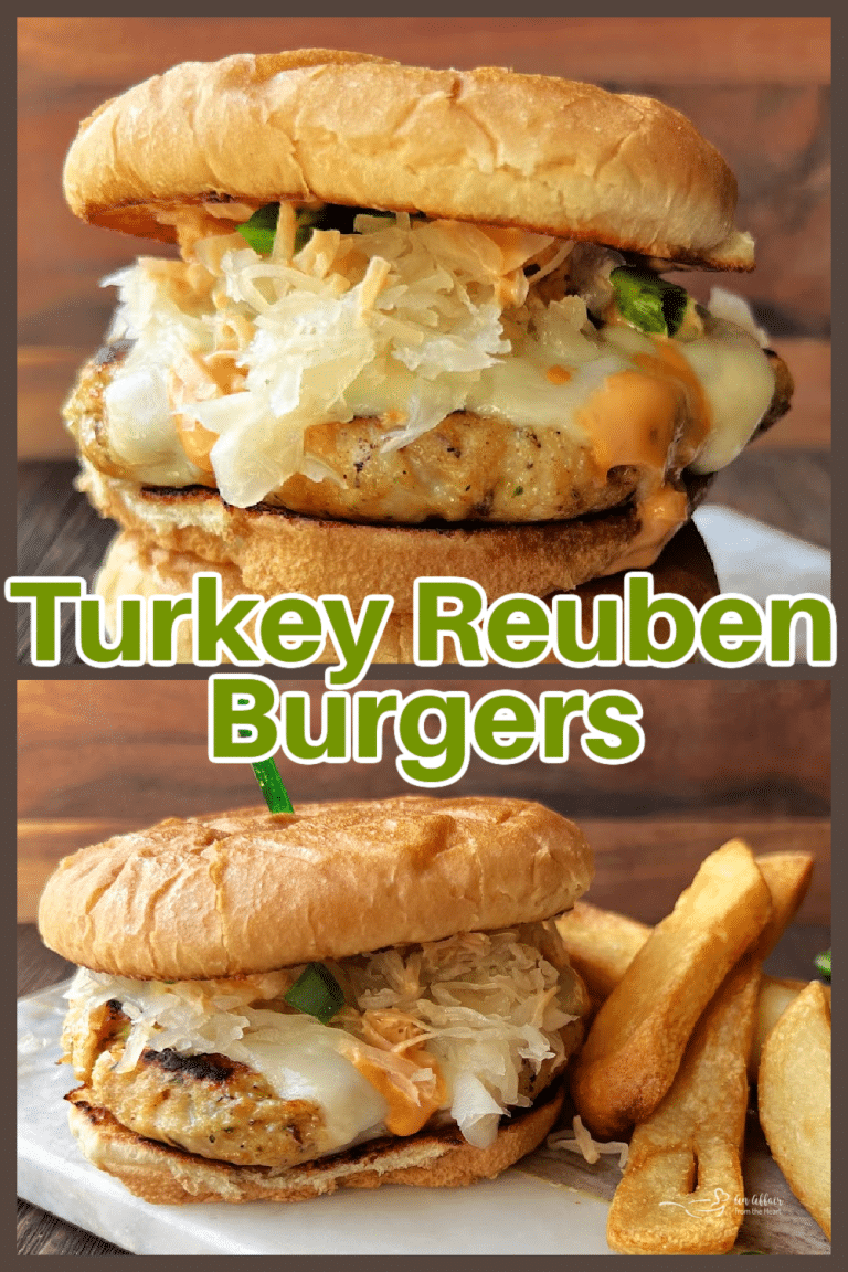 Turkey Reuben Burger (The Rachel Burger)