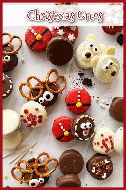 Christmas Dipped Oreo Cookies + Video