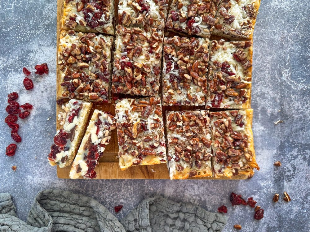Double Chocolate Cranberry Magic Bars