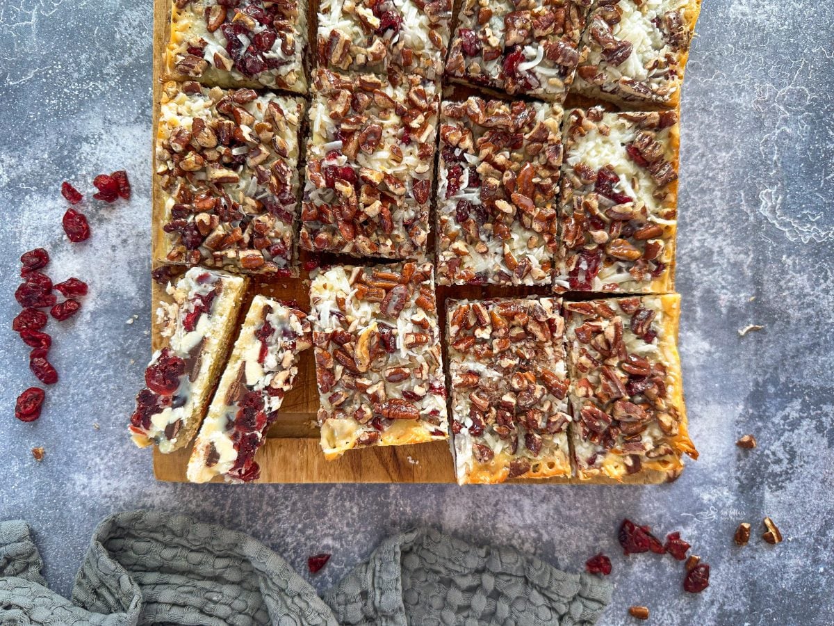Double Chocolate Cranberry Magic Bars