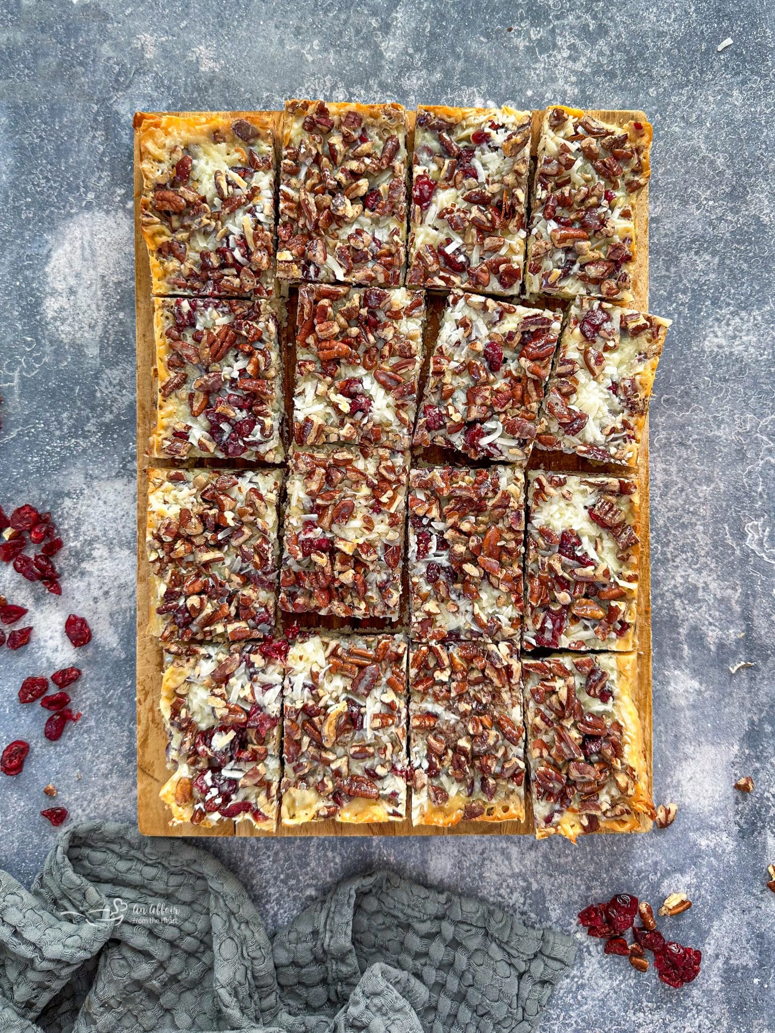 Double Chocolate Cranberry Magic Bars
