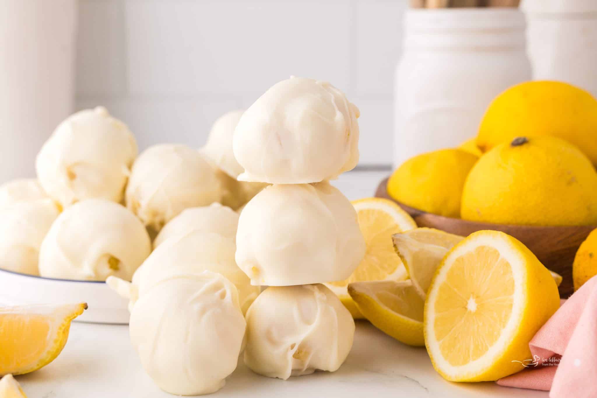 Easy White Chocolate Lemon Truffles | An Affair from the Heart