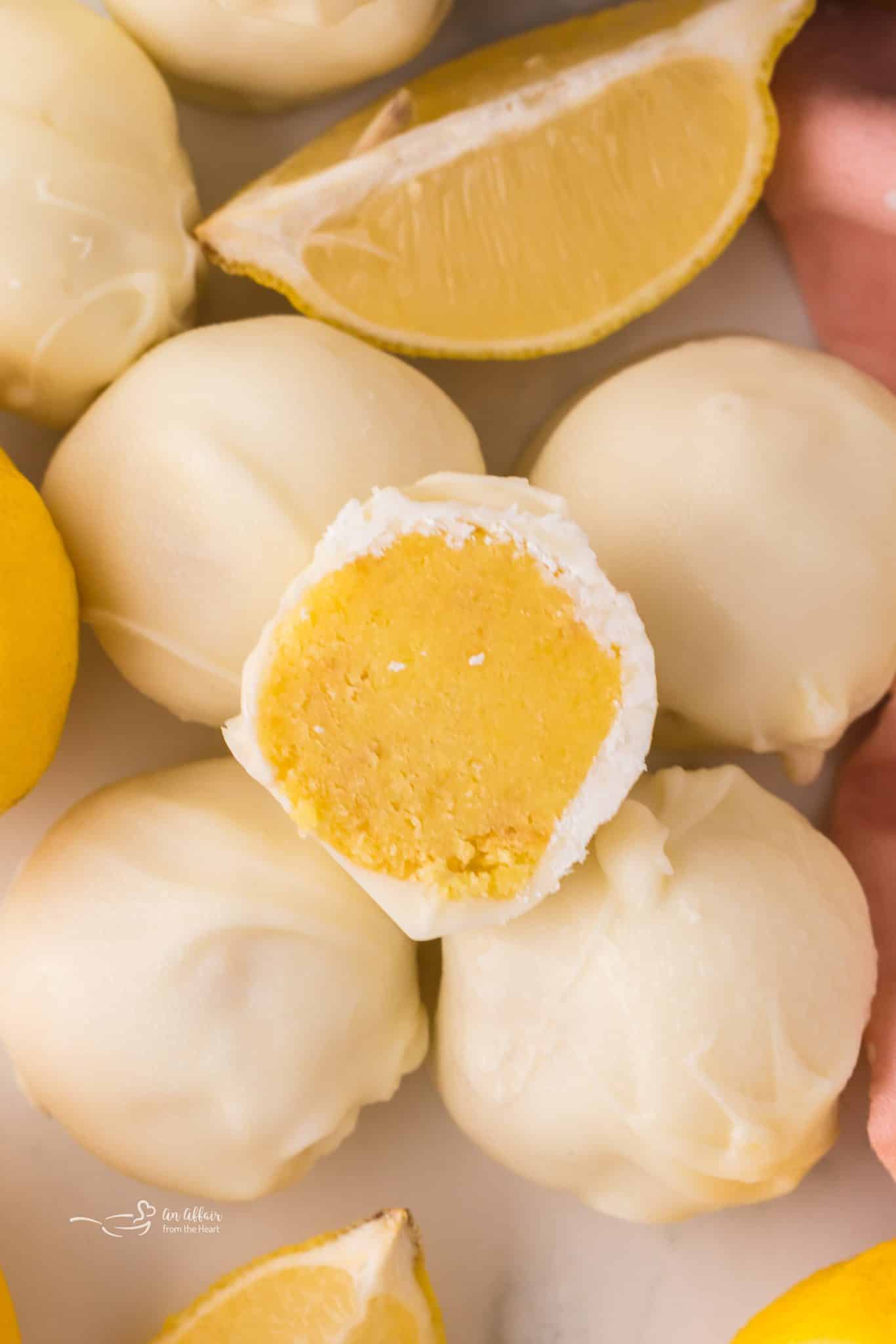 Easy White Chocolate Lemon Truffles | An Affair from the Heart