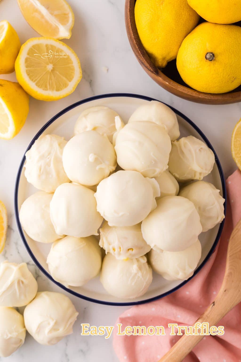 Easy White Chocolate Lemon Truffles | An Affair from the Heart