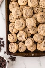 Chewy Mini Chocolate Chip Cookies