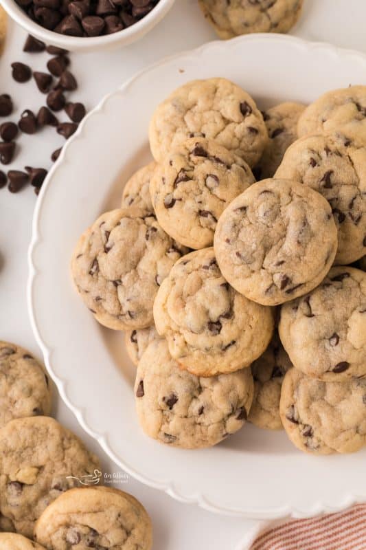 Chewy Mini Chocolate Chip Cookies