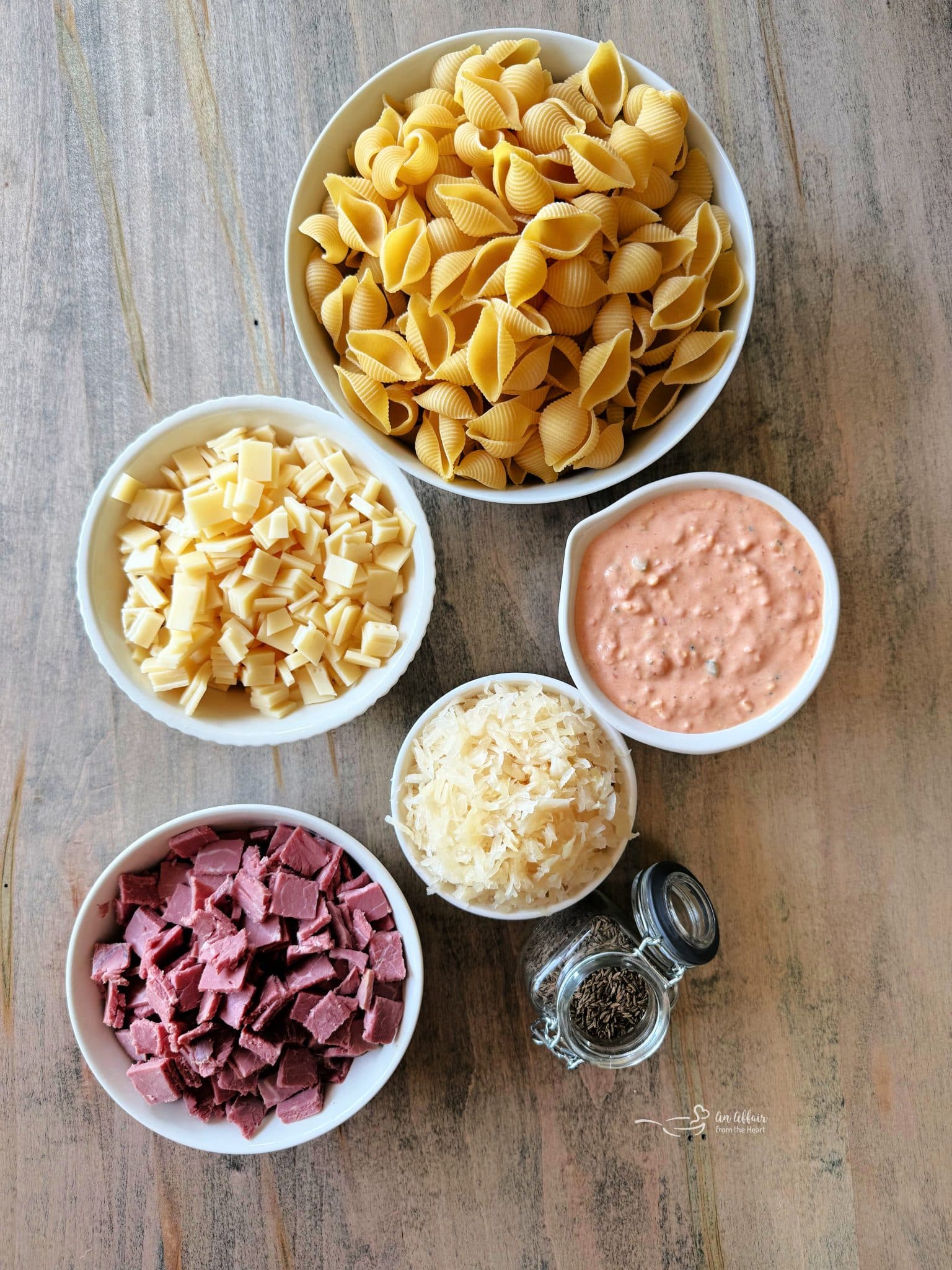 Reuben Pasta Salad | An Affair from the Heart