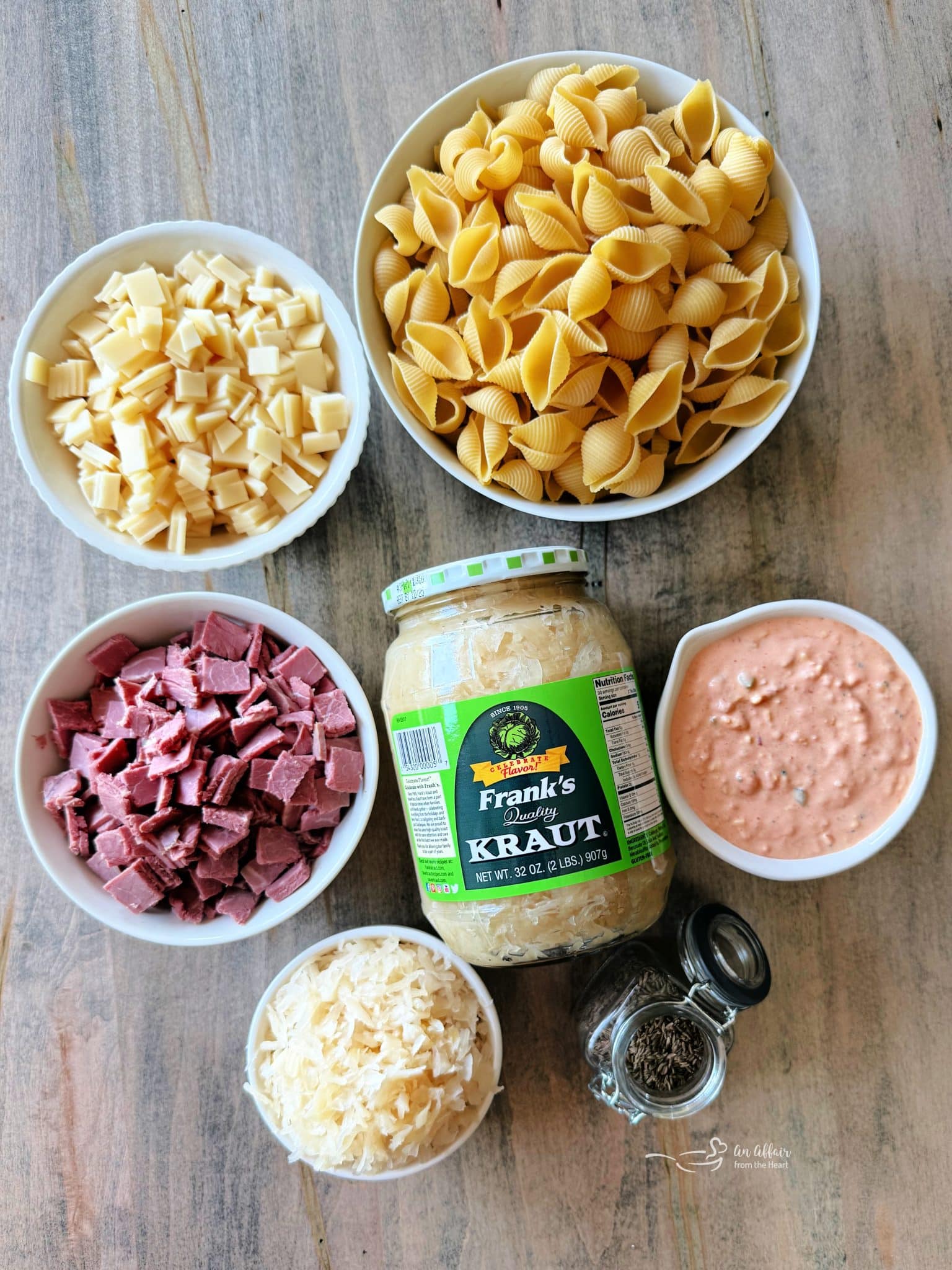 Reuben Pasta Salad | An Affair from the Heart