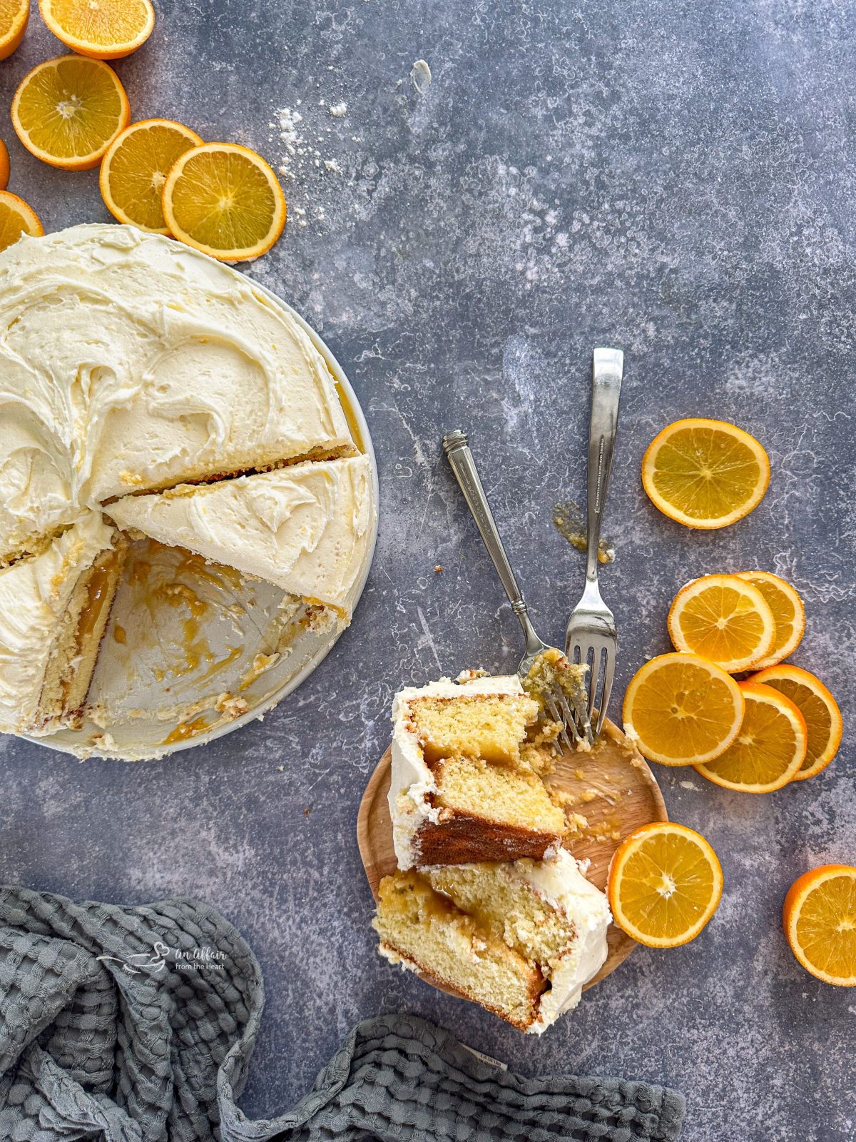 Fresh Orange Layer Cake - An Affair from the Heart